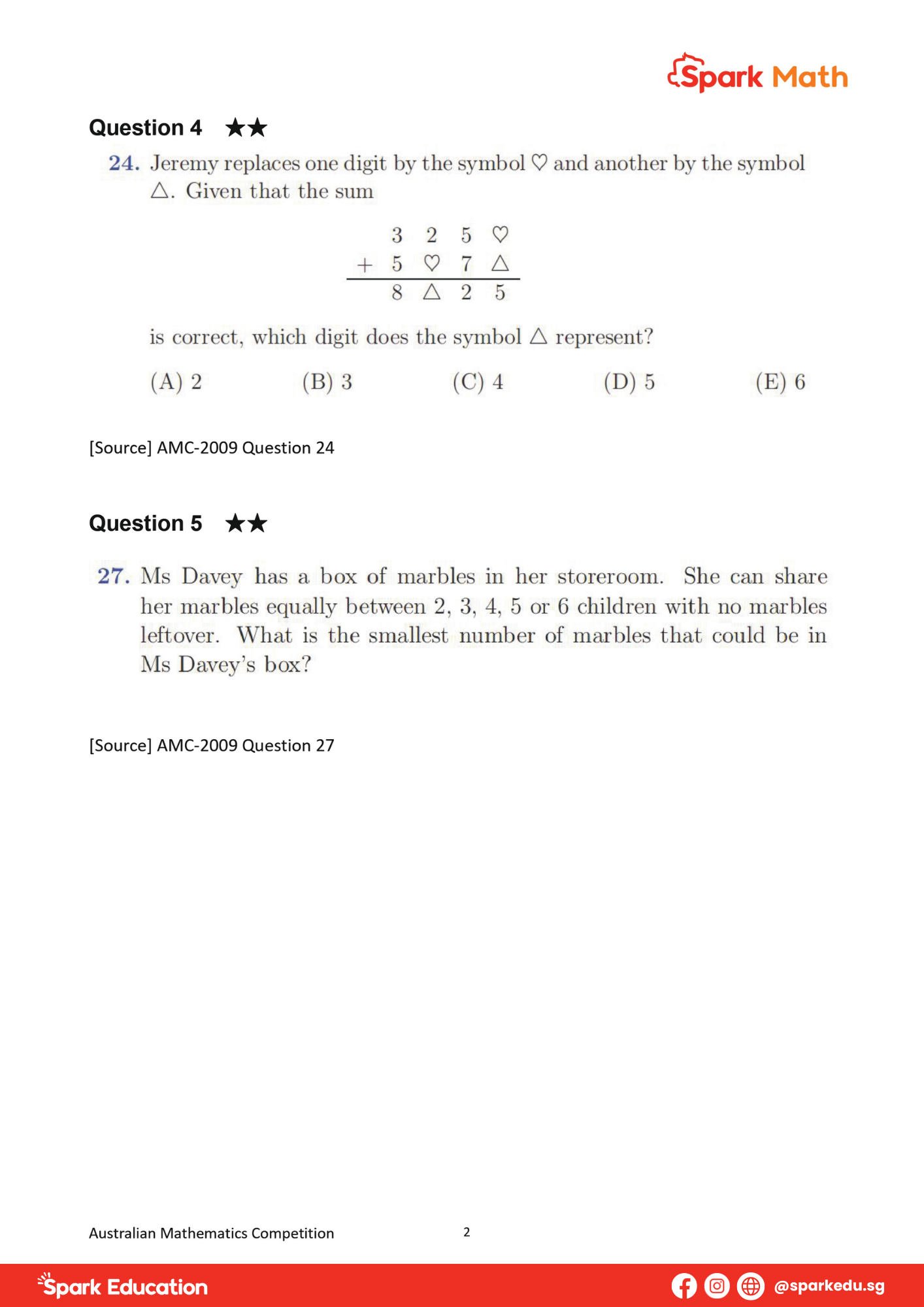 Australian AMC 2024 and All You Need to Know