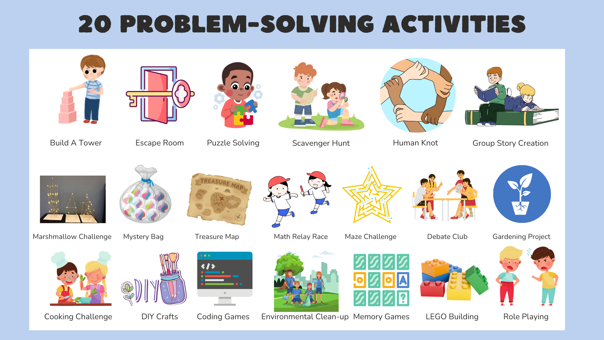 20 Engaging Problem Solving Activities For Kids 20 Engaging Problem Solving Activities For Kids