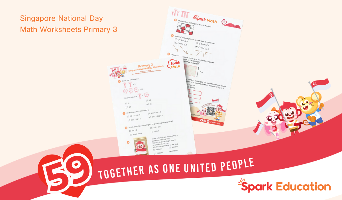 Spark Education Free National Day Math Worksheets – Primary 3