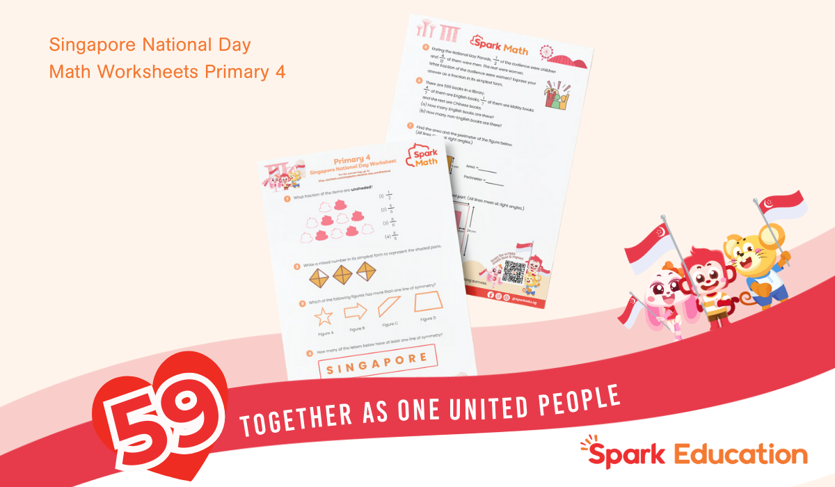 Spark Education Free National Day Math Worksheets – Primary 4