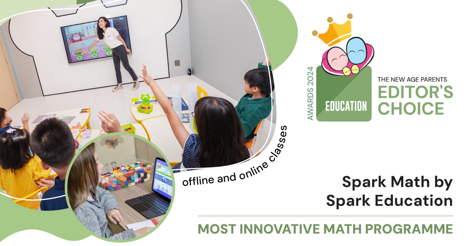 Spark Math Wins Most Innovative Math Program Award by The New Age Parents
