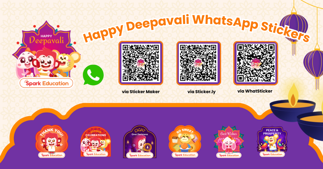 Diwali WhatsApp Stickers 2024: Happy Deepavali from Spark Education